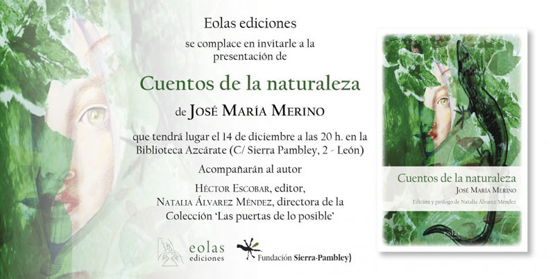 Cuentos de la naturaleza' de José María Merino. Presentación en la Fundación Sierra Pambley ...