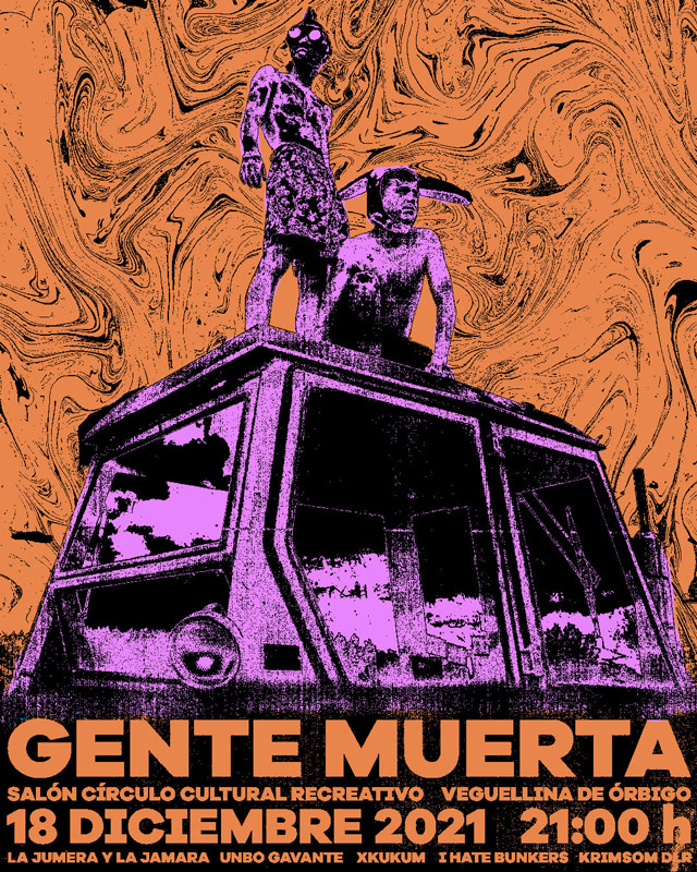 Gente muerta en concierto. Salón cultural recreativo. Veguellina de ...