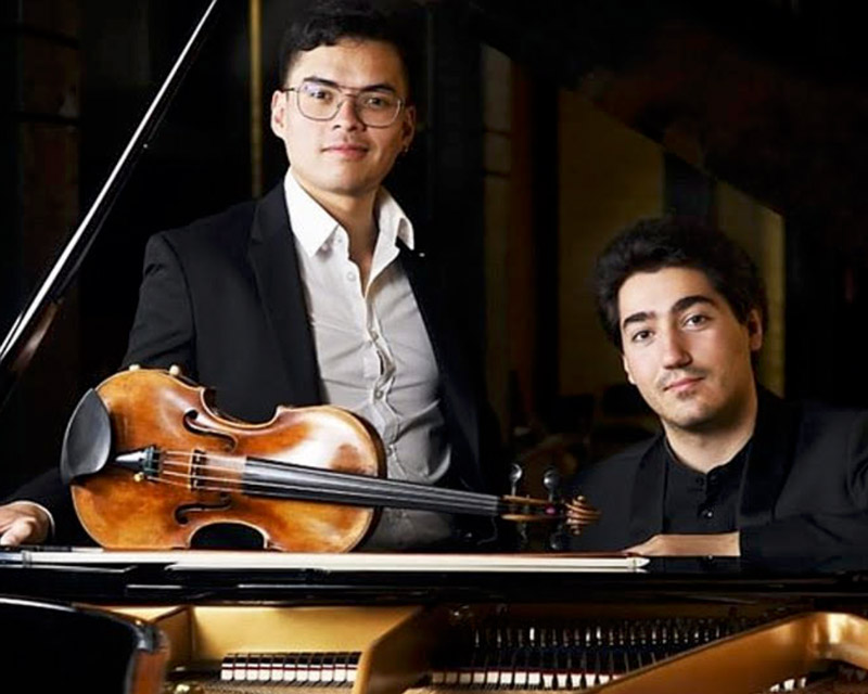 Dúo de violín y piano: Benjamín Gatuzz, violín (Venezuela) y Giuseppe D ...