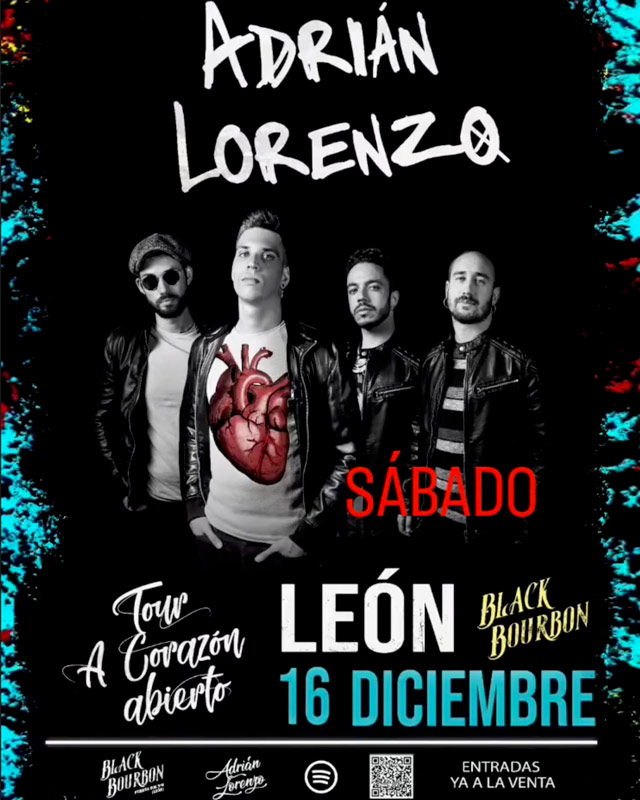 Adrián Lorenzo en concierto. Black Bourbon - León Cultural