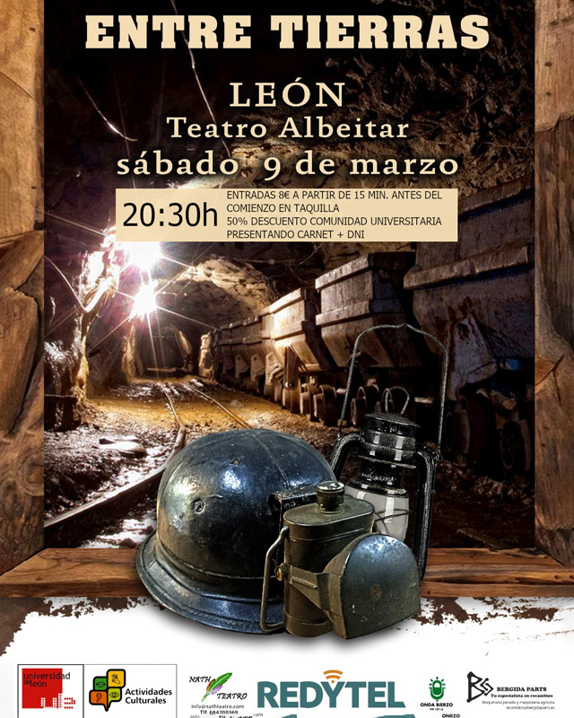 NATH TEATRO presenta "ENTRE TIERRAS". El Albéitar. - León Cultural