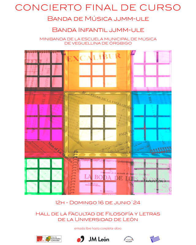 Concierto final de curso de bandas JJMM - ULE. Facultad de Filosofía y ...